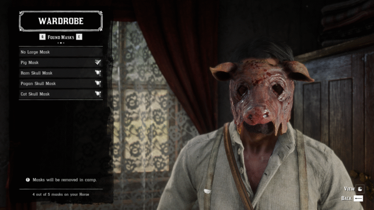 Secret Masks In RDR2 That You Missed - The Golden Neck